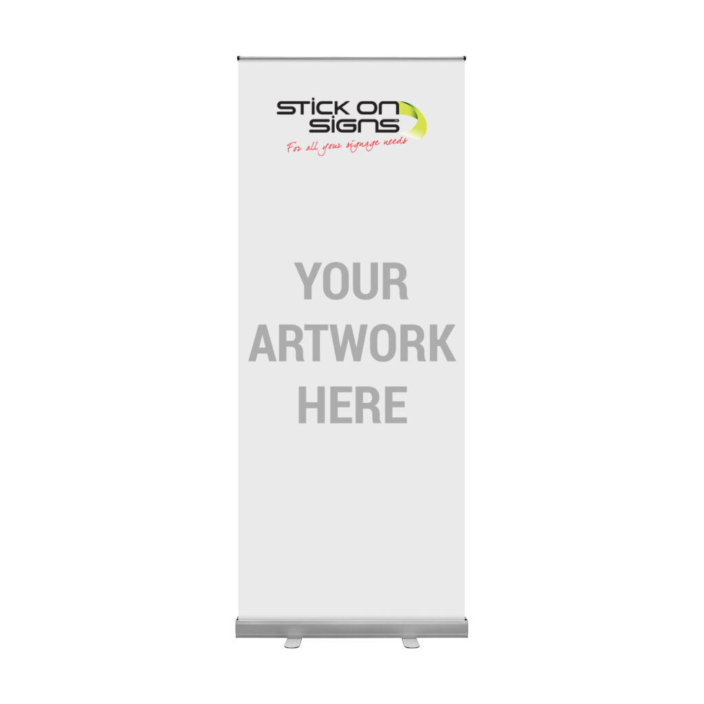 Pull up Banner 840mm x 2100mm Economy Base - Stick On Signs